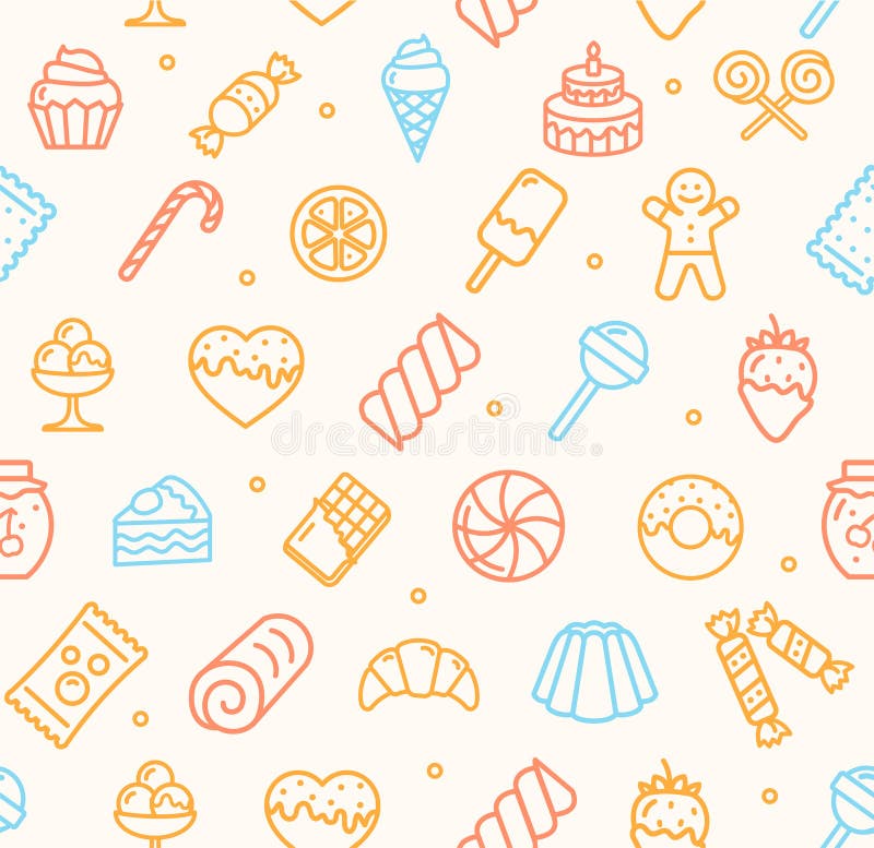 Bakery pattern stock vector. Illustration of delicious - 44117912