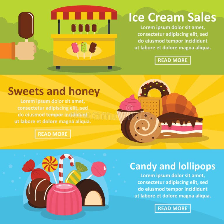 Candies Set Banner Stock Illustrations – 1,434 Candies Set Banner Stock ...
