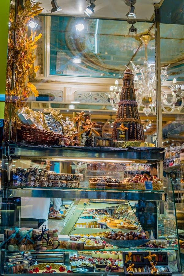Sweets and Chocolates in Display Window in Paris Editorial Photography ...