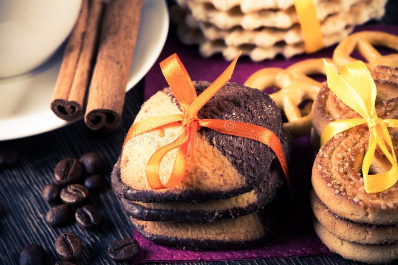 Sweets for coffee break stock photo. Image of cinnamon - 64756410