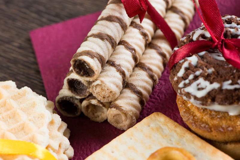 Sweets for coffee break stock photo. Image of confectionery - 68280486