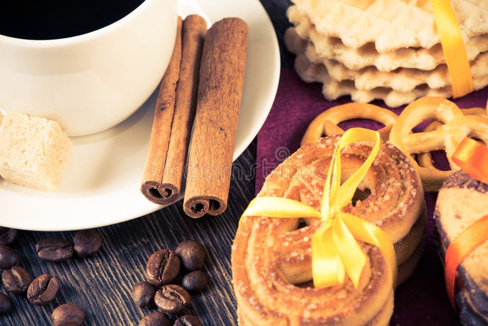 Sweets for coffee break stock image. Image of chocolate - 90635391