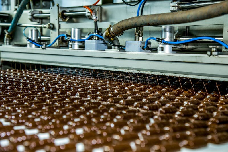 Sweets Factory. Sweets Production Process Stock Photo - Image of making ...