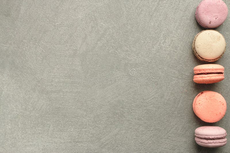 Sweets on Grey Concrete Background Stock Photo - Image of pastry ...