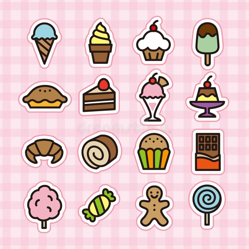 Sweets icon stock vector. Illustration of background - 51424266