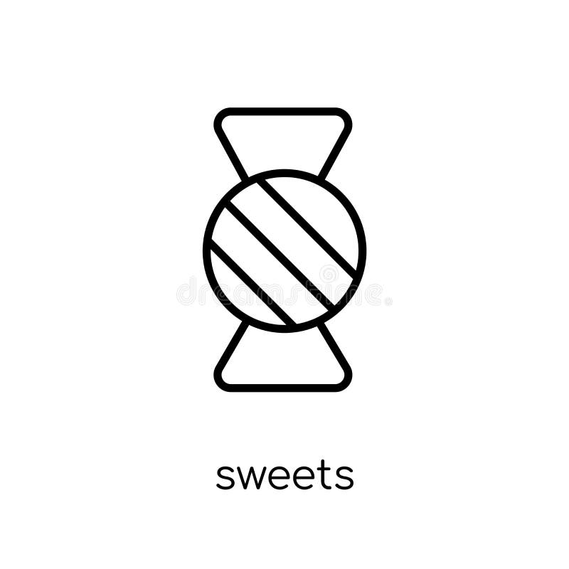 Sweets icon set stock vector. Illustration of dessert - 123129410