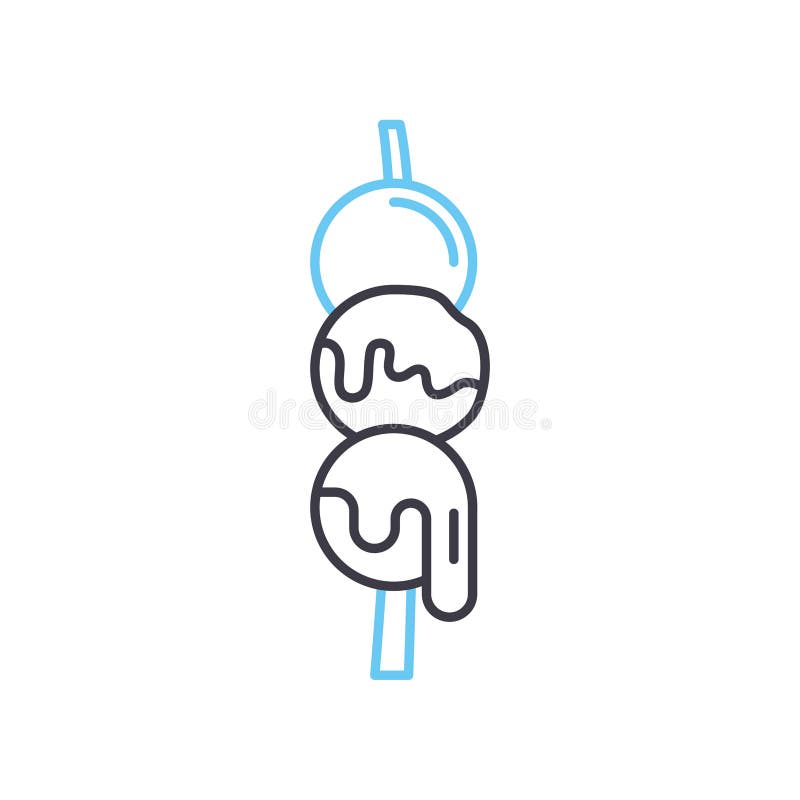 Sweets Line Icon, Outline Symbol, Vector Illustration, Concept Sign ...