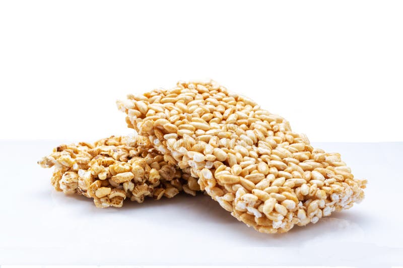 Sweets Made from Popped Rice. Rice Flakes Stock Photo - Image of baby ...