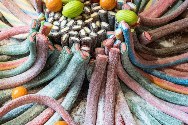 Different Colorfull Bright Assorted Candy Stock Image - Image of bonbon ...
