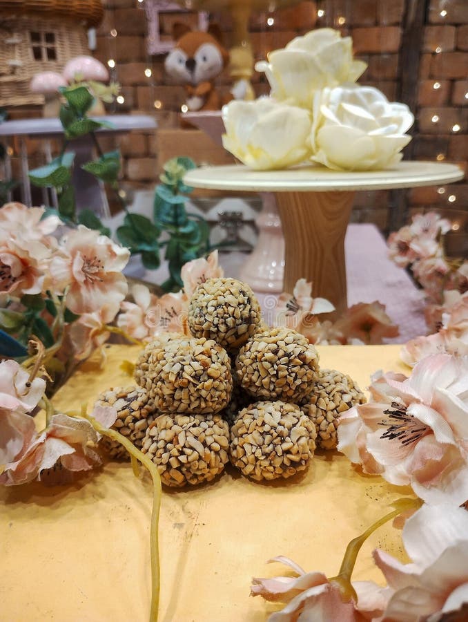 Sweets Piled Up on a Decorative Table Stock Photo - Image of ...