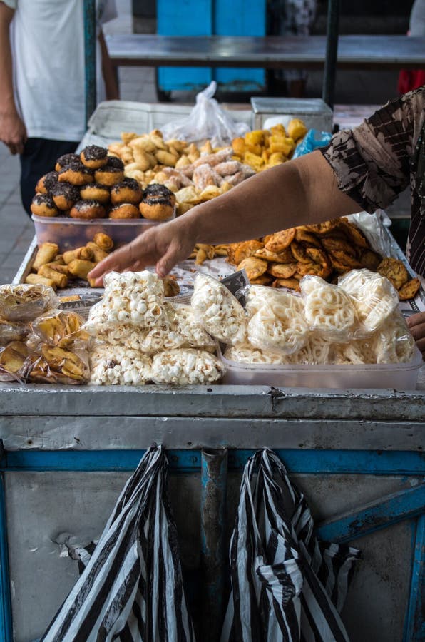 Sweets Seller on Market in Bali Stock Photo - Image of balinese, sugar ...