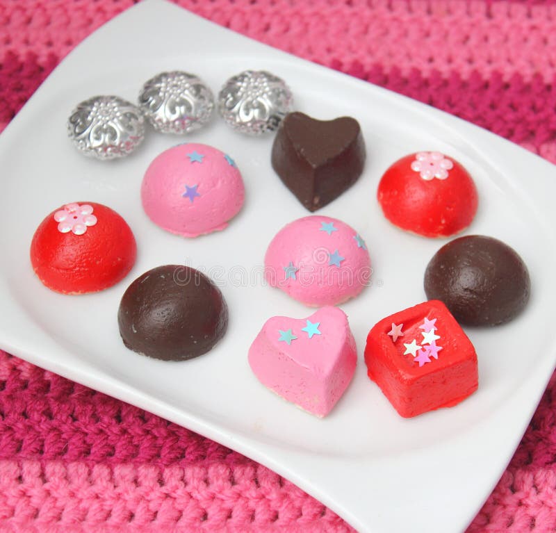 Sweets stock image. Image of white, sugar, pralines, dark - 62634701