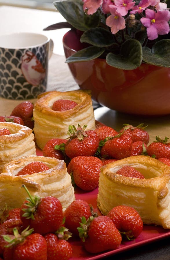 Sweets with strawberry stock image. Image of strawberry - 7653413