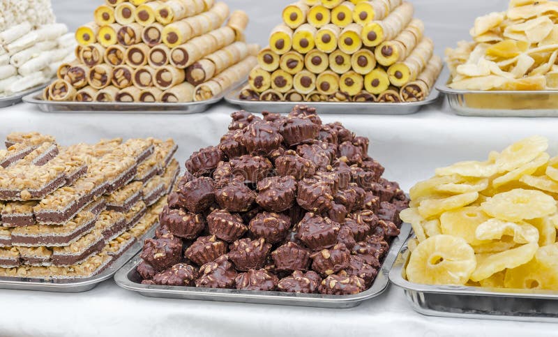 Street Fair Sweet Treats stock image. Image of sugar - 93745015