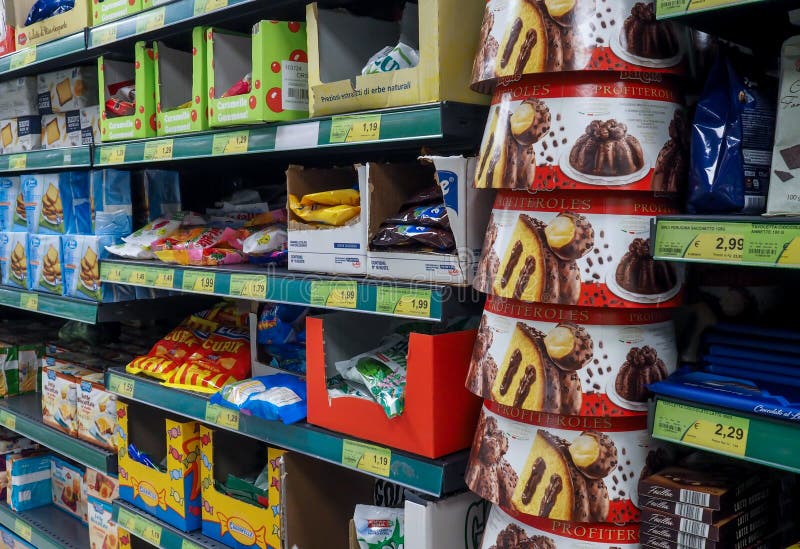 Sweets in a Supermarket in Rome Editorial Image - Image of supermarket ...