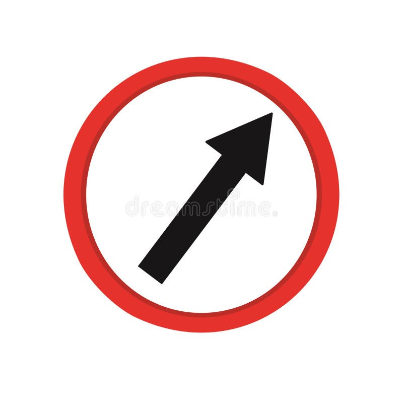 Swerve to the right stock vector. Illustration of left - 220204902