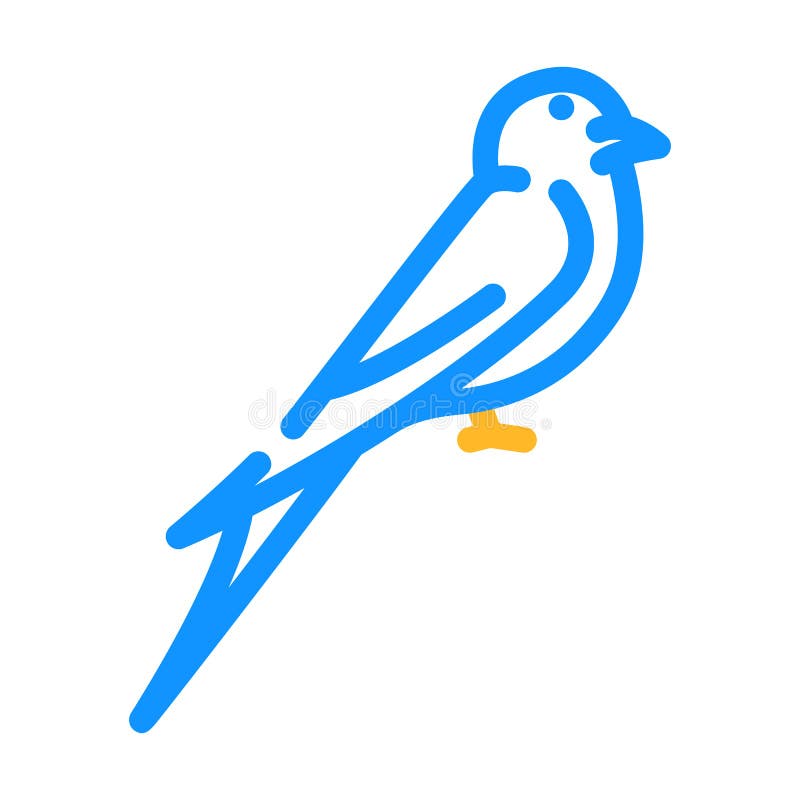 Swift Bird Color Icon Vector Illustration Stock Vector - Illustration ...