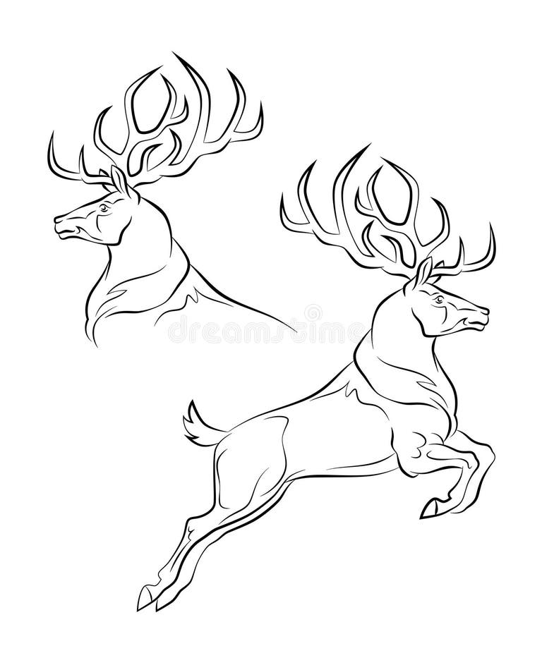 Deer Leap Stock Illustrations – 311 Deer Leap Stock Illustrations ...