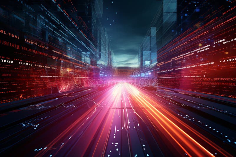 Data Center Server Racks Illustrate the Concept of Big Data and Cloud ...