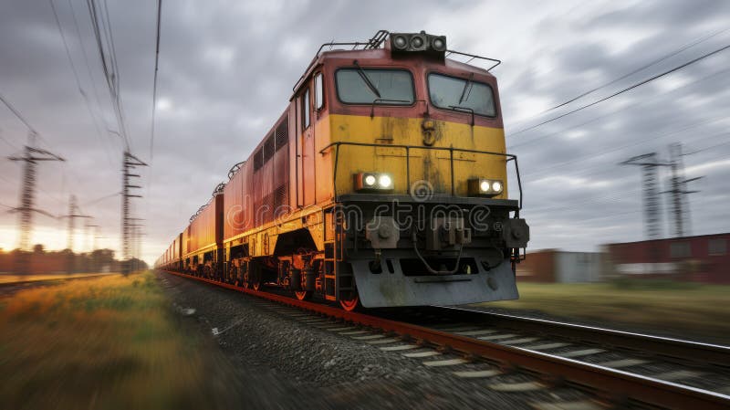The Swift Journey of a Freight Train. the Art of Quick Cargo Delivery ...