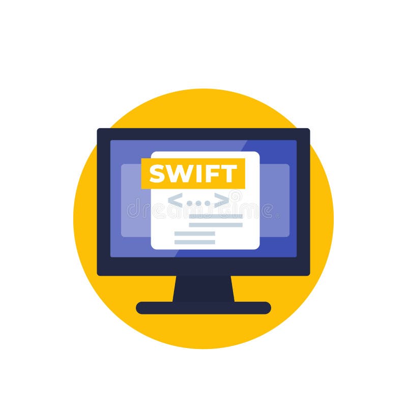 Swift Programming Code Technology Banner Swift Language Software Coding Development Website