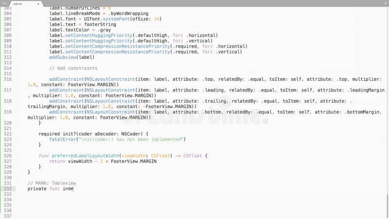 Swift Programming Language Source Code Typing Effect Swift Programmer Ticker Colored Commands