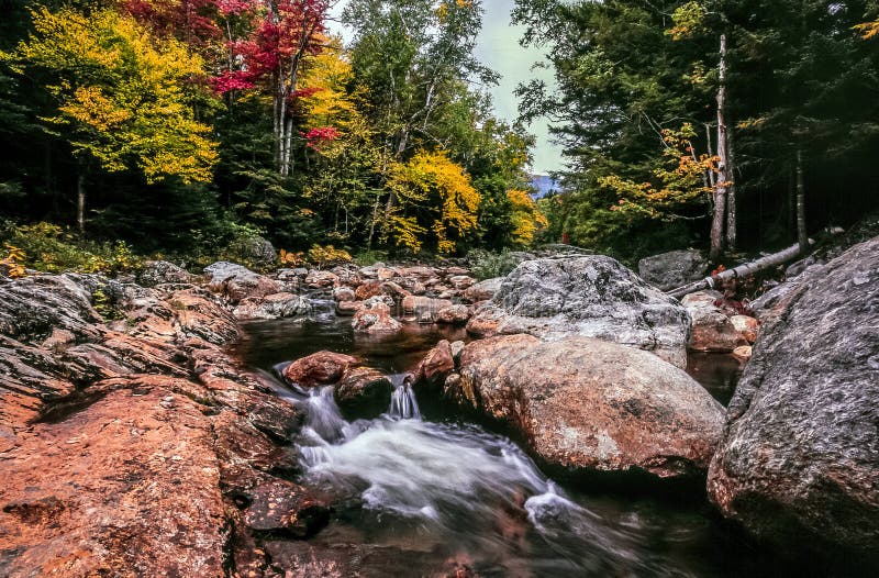 Swift River in Autumn White Mountains, New Hampshire Stock Photo ...