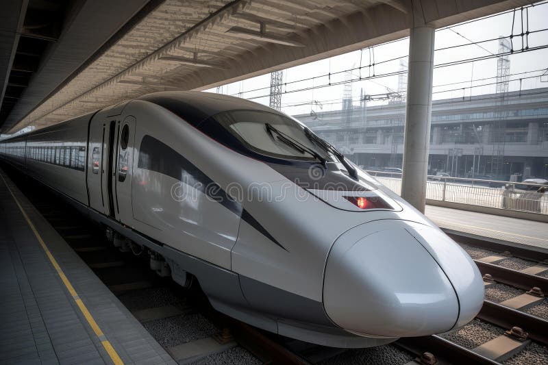 Swift Super Modern Speed Train. Generate Ai Stock Illustration ...