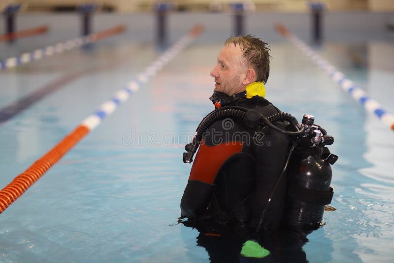 Swim coach stock photo. Image of learning, padi, dive - 63963760