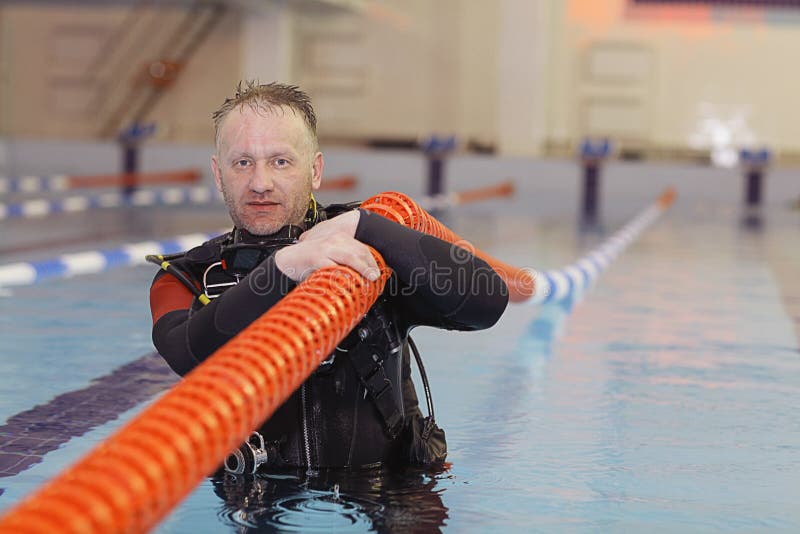 Swim coach stock photo. Image of nature, ocean, marine - 63963778