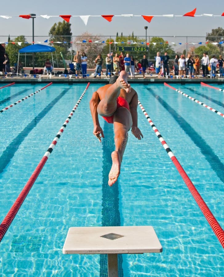 Competitve Swim Meet stock image. Image of finish, fitness - 2227353