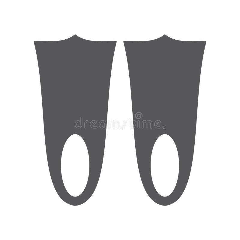 Swim Fins. Vector Illustration Decorative Design Stock Vector ...