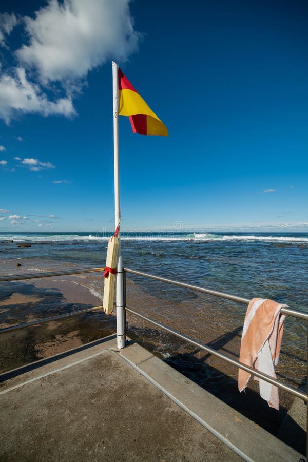 Swim between the Flags, Merewether Beach Newcastle Australia Stock ...