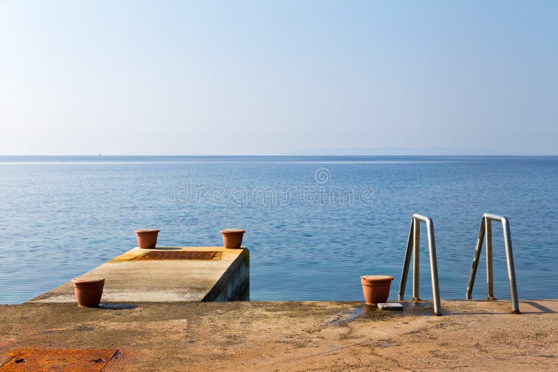 Swim jetty stock photo. Image of beautiful, calm, holiday - 28733960