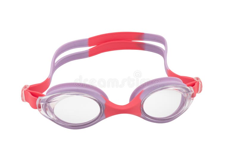 Swim Optical Goggles Isolated on White Background. Swimming Protective ...