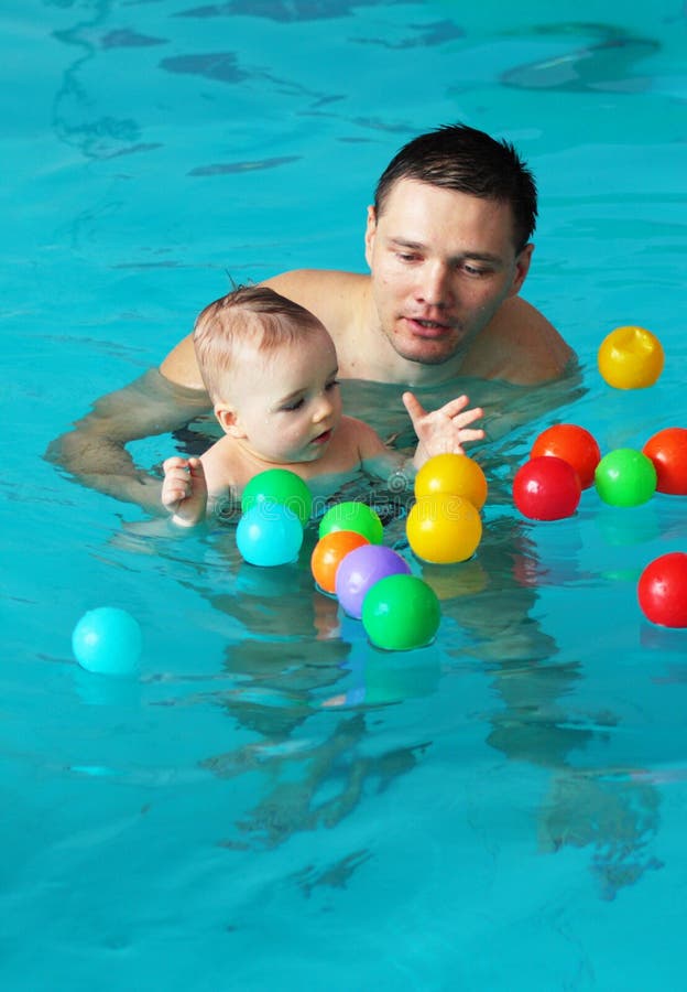 Swim and play stock photo. Image of class, teach, water - 12730706
