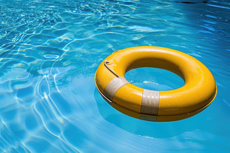 Swim Pool Float Ring stock image. Image of rescue, assistance - 372045965