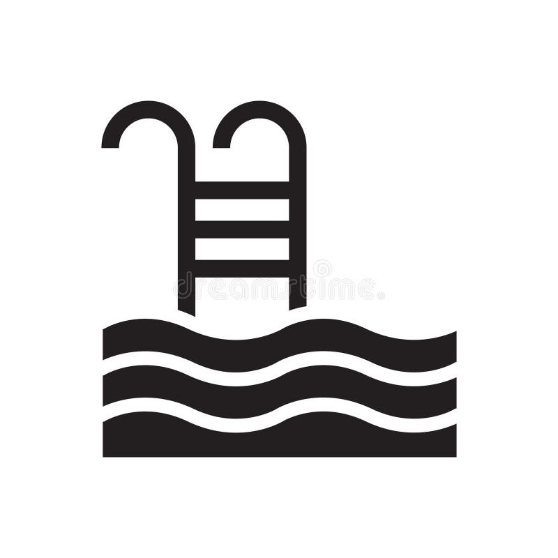 Swim Pool Icon stock vector. Illustration of swimming - 361361197