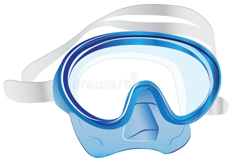 Swim scuba mask stock vector. Illustration of hobby, summer - 39945387