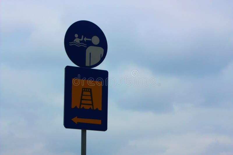 Swim and sign stock image. Image of label, hazard, caution - 97760637