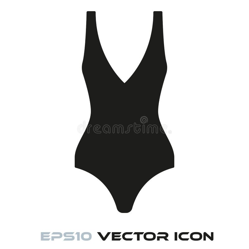 Swim suit glyph icon stock vector. Illustration of swimsuit - 115222230