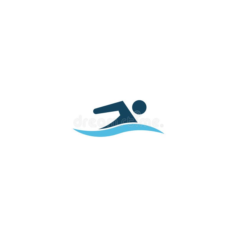 Swim. Swimming Icon Logo Design Concept Illustration Stock Vector ...