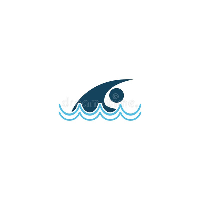 Swim. Swimming Icon Logo Design Concept Illustration Stock Vector ...