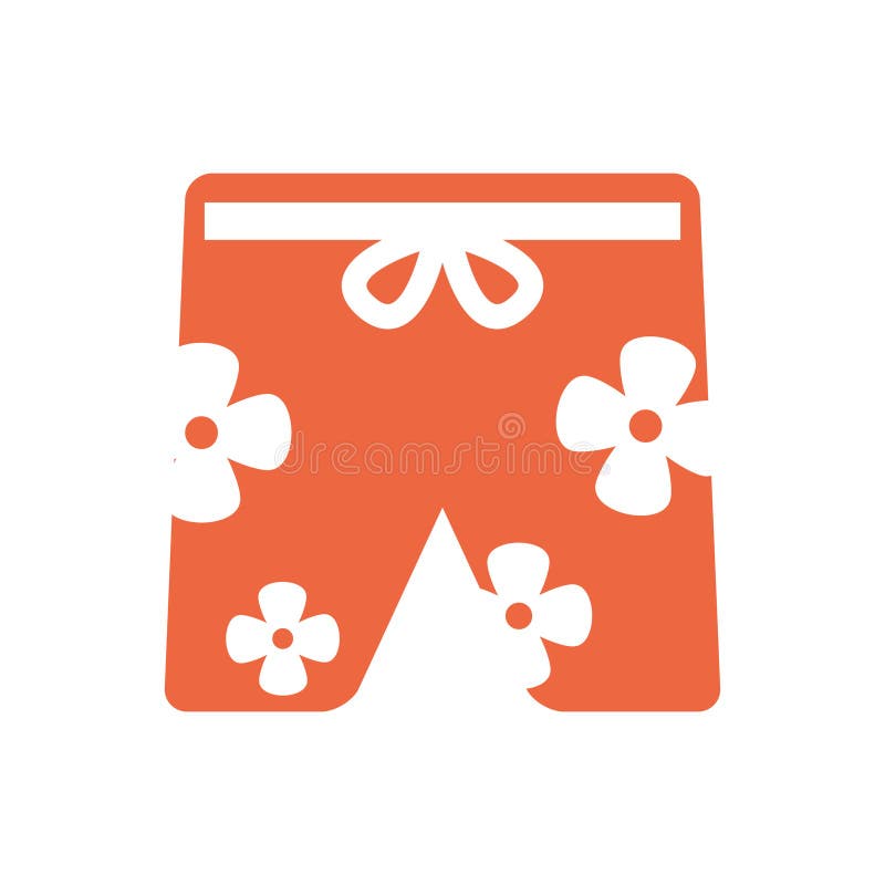Swim Trunks. Vector Illustration Decorative Design Stock Vector ...
