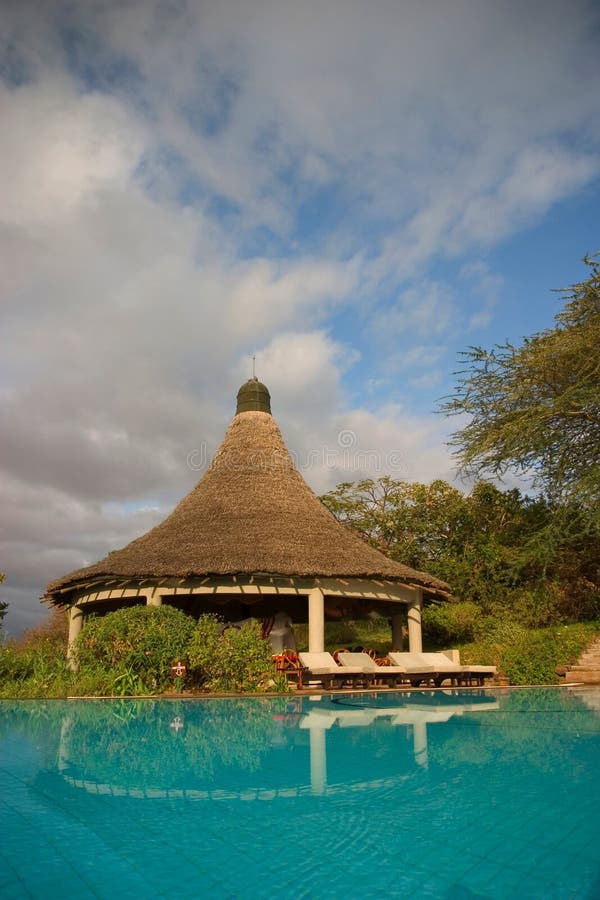 Pool of a Lodge in Namibia stock photo. Image of teak - 27435648