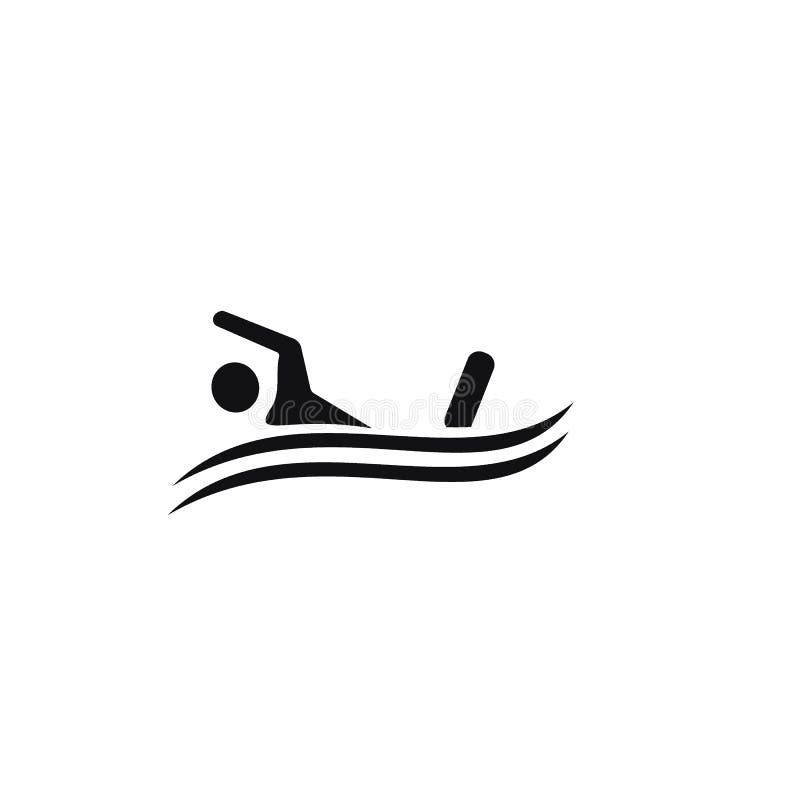 Swimmer icon illustration stock illustration. Illustration of figure ...