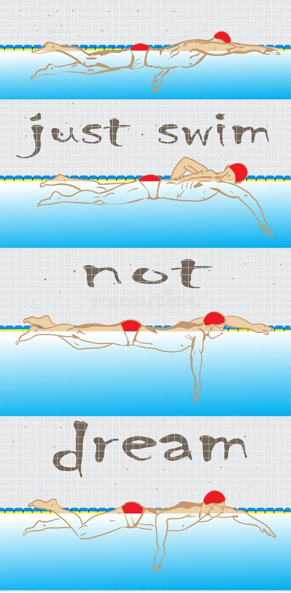 Swimmer stock vector. Illustration of heat, sign, sport - 27065942