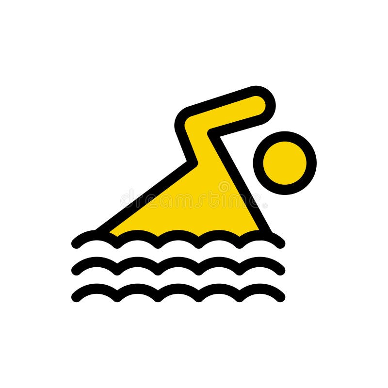 Swimmer Icon. Beach And Vacation Icon Vector Illustration Stock Vector ...