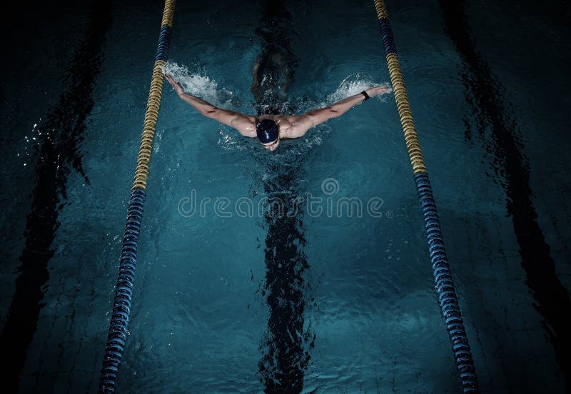 Swimmer in swimming pool stock image. Image of person - 61289311