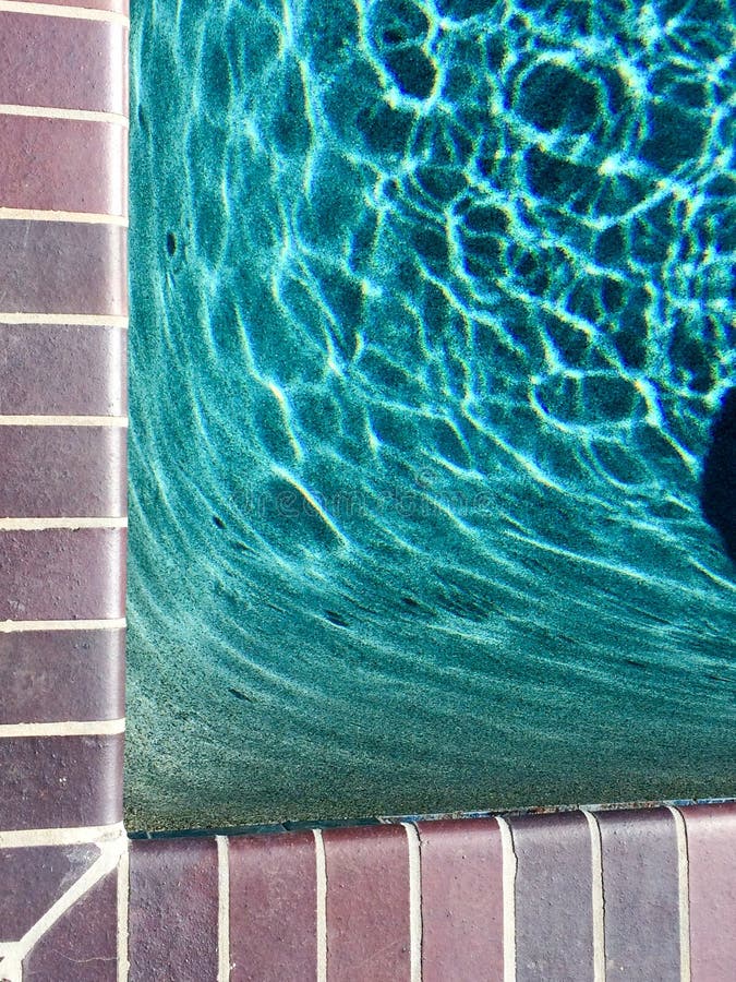 Swimmimg Pool Aqua Blue Water Wave Reflections Stock Photo - Image of ...